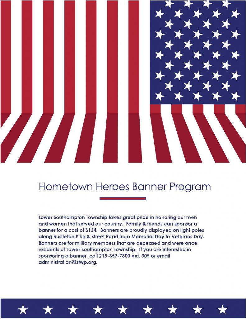 Hometown Hero Banner Program - Lower Southampton Township