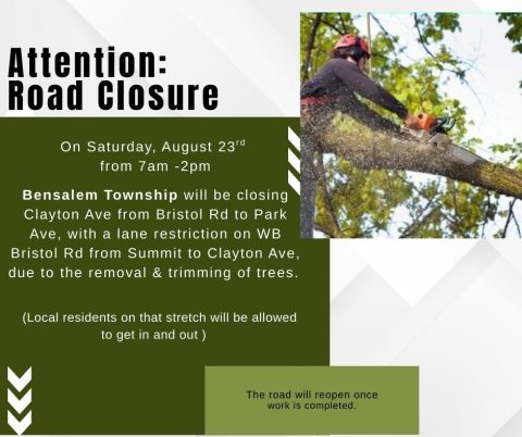Temporarily road closure for tree removal/trimming - Lower Southampton ...