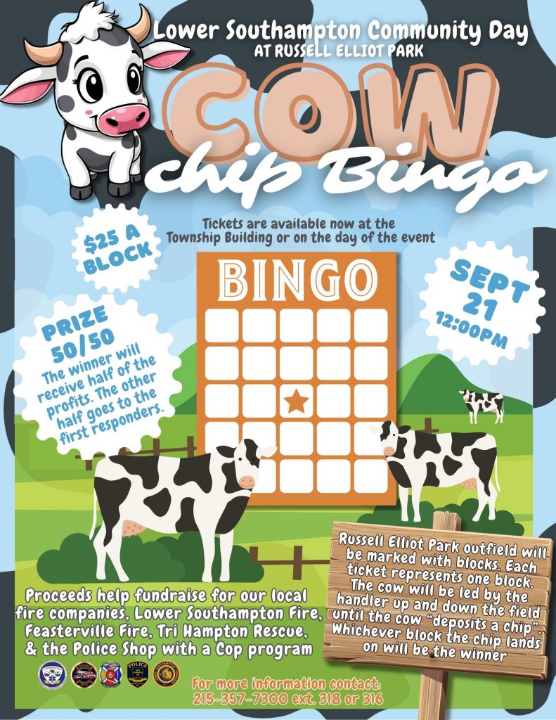 Community Day & Cow Chip BINGO!! - Lower Southampton Township