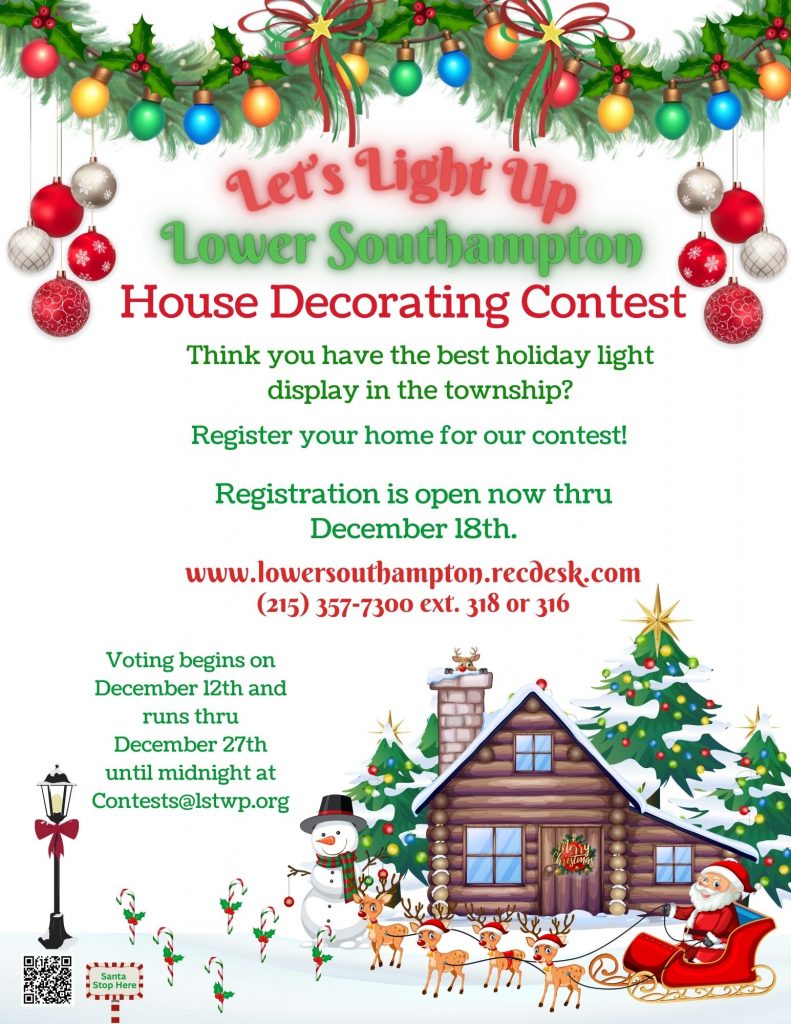 Christmas House Decorating Contest - Lower Southampton Township